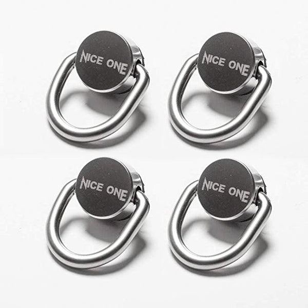 Nice One 4pcs D Ring Screw 1/4″ Stainless Steel Mounting Screw for Mir